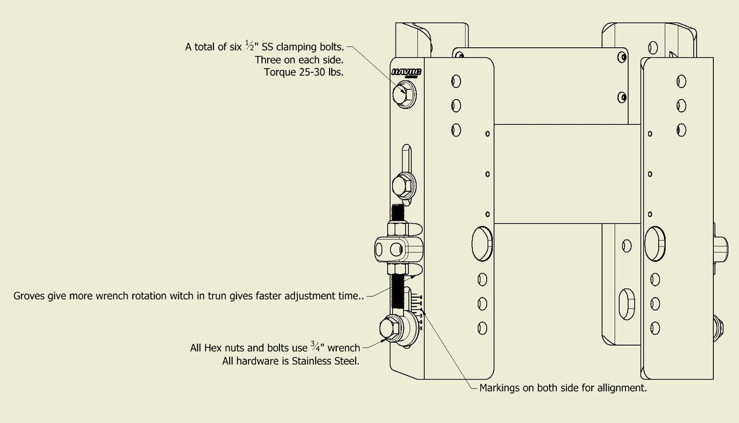 Havoc Adjustable Jack-Plate